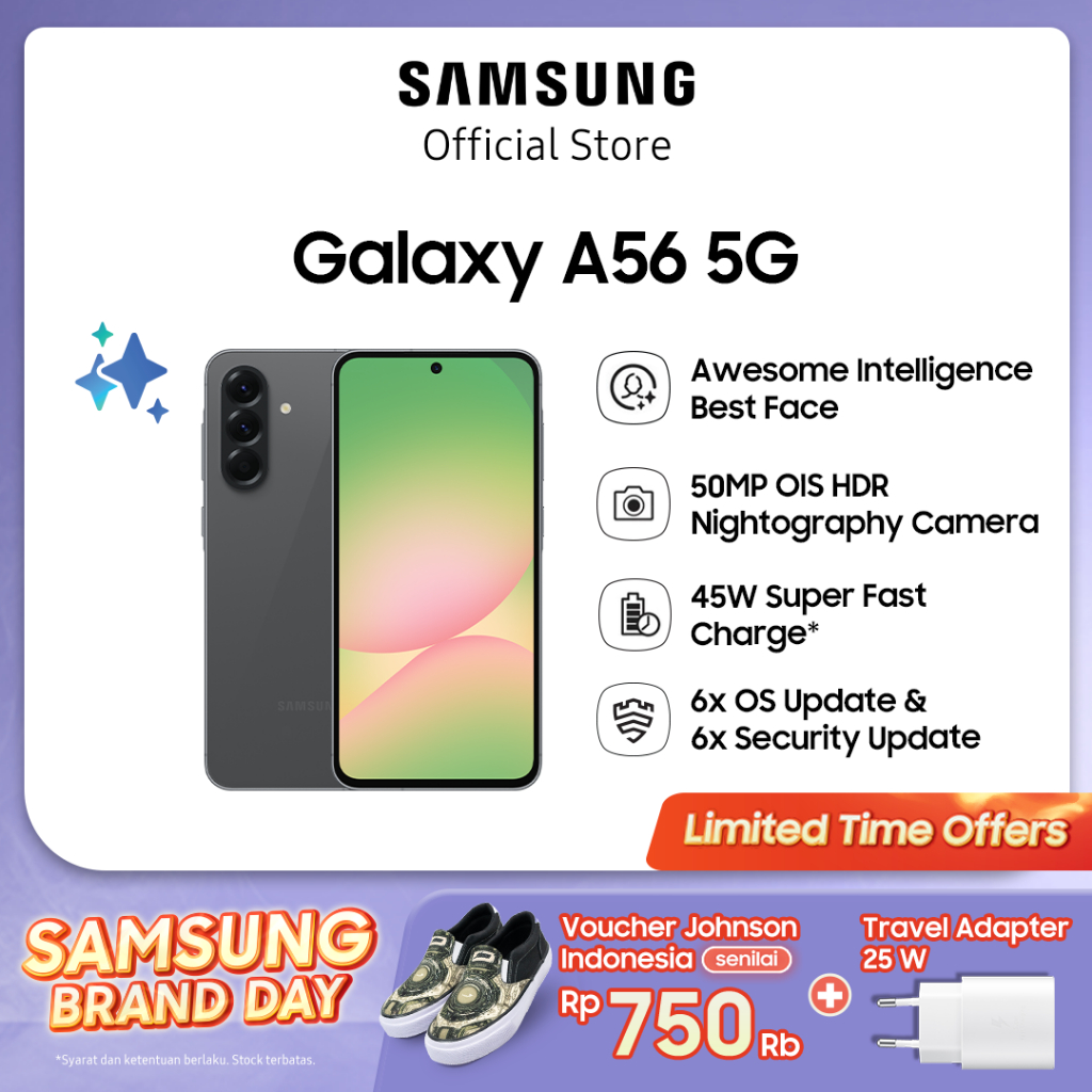 Jual [Special Johnson Package] Samsung Galaxy A56 5G 12/256GB - Awesome ...