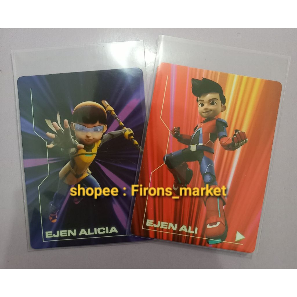 Jual Wts Trading Card EJEN ALI : THE MOVIE 2 CGV indonesia DAPAT 2 PC ...