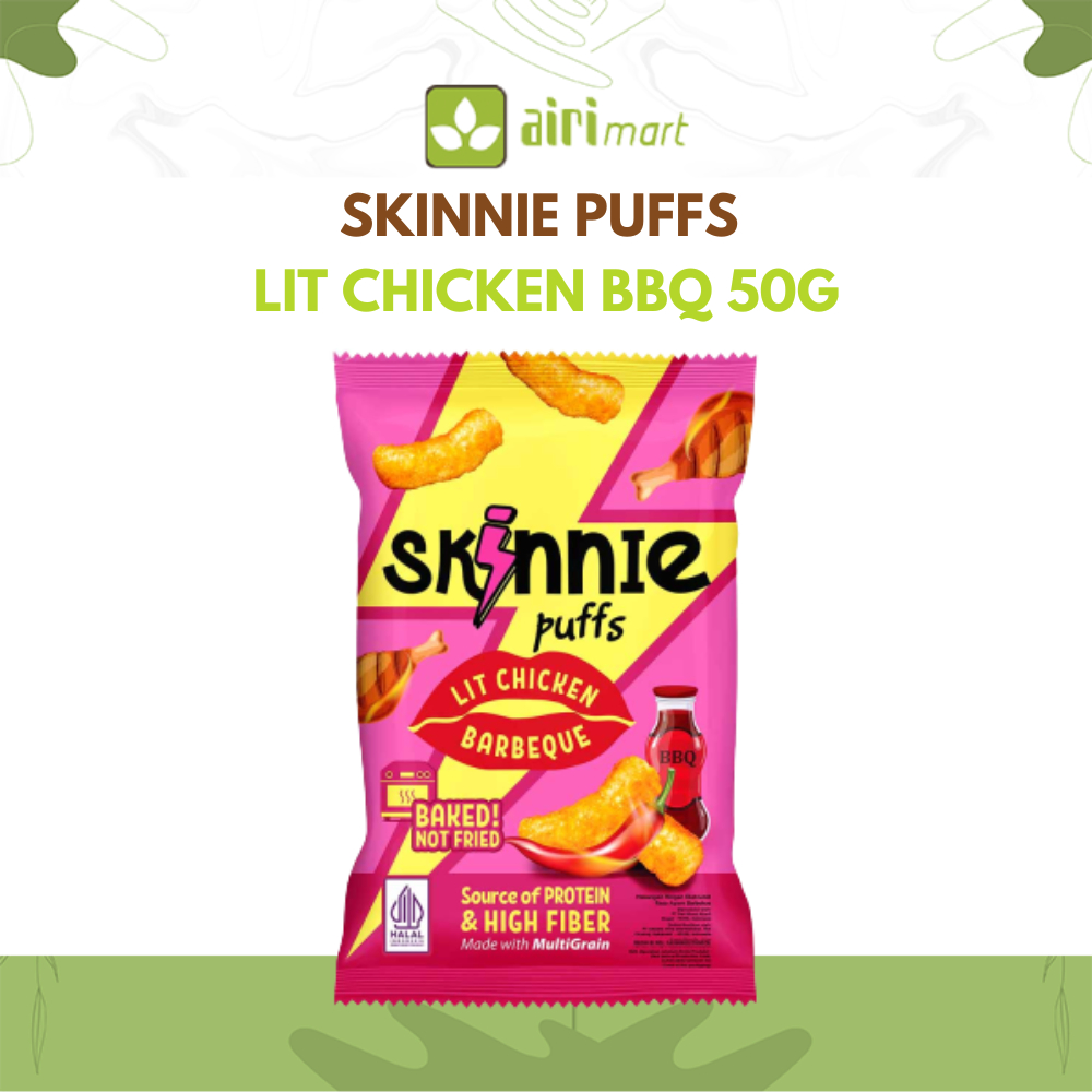 Jual SKINNIE PUFFS LIT CHICKEN BBQ 50G | Shopee Indonesia