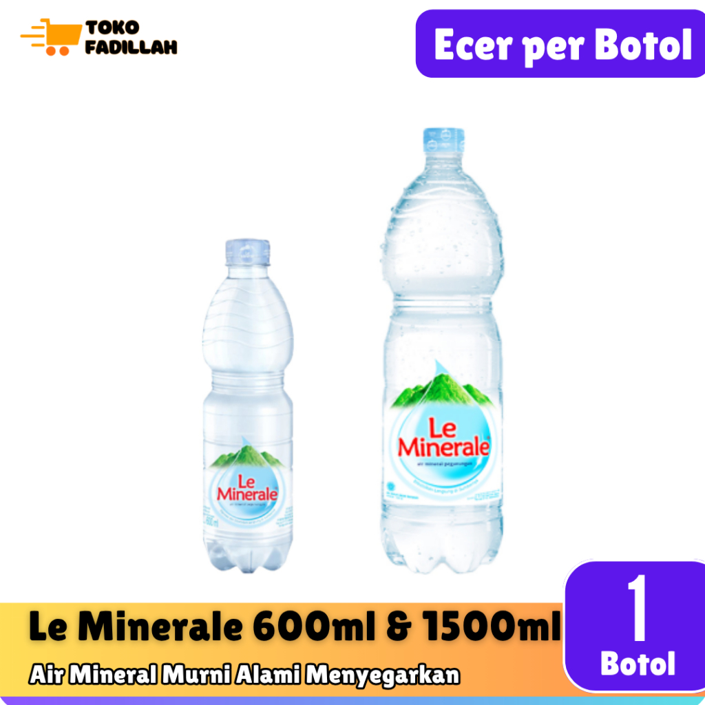 Jual [Ecer] Le Minerale Air Mineral Botol 600ml & 1500ml (1,5 Liter) | Shopee Indonesia