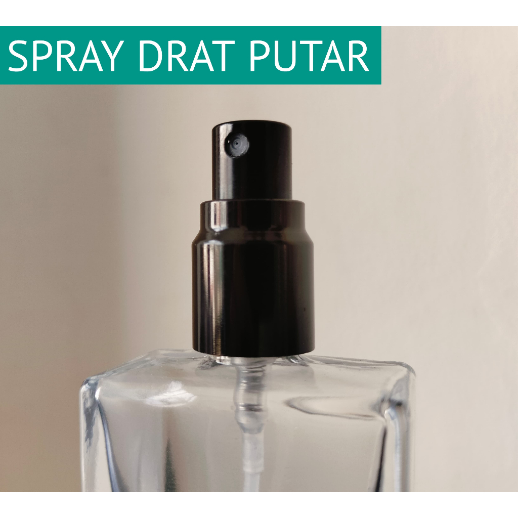 Jual BOTOL SPRAY ((PETAK DRAT / HERMEZ 15 ML)) TUTUP SILVER & BLACK ...