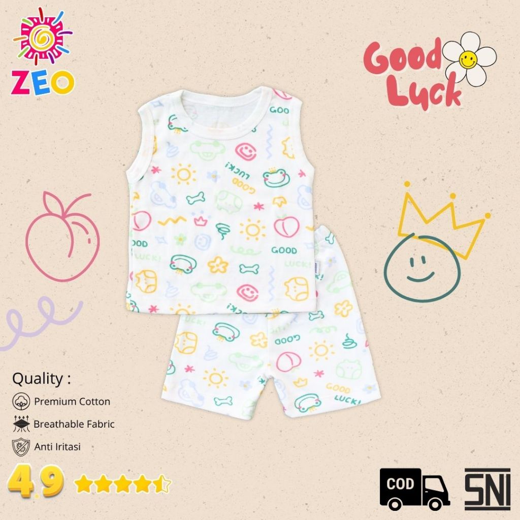 Jual ZeoBabyKids Setelan Kutung Paha Baju Anak Bayi Unisex Usia 0 - 4 ...