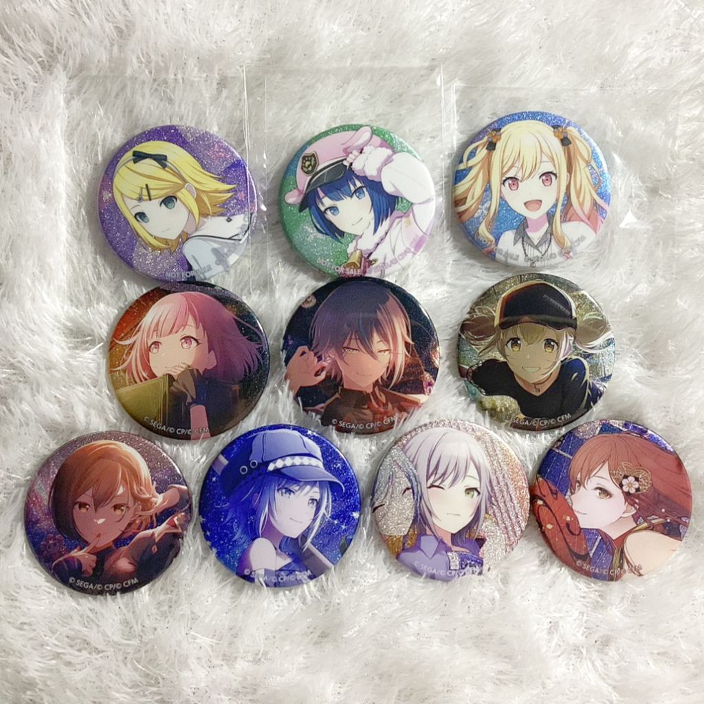 Jual Project Sekai Glitter Badge Shiho, Kohane, Emu, Rui, Haruka, Rin ...