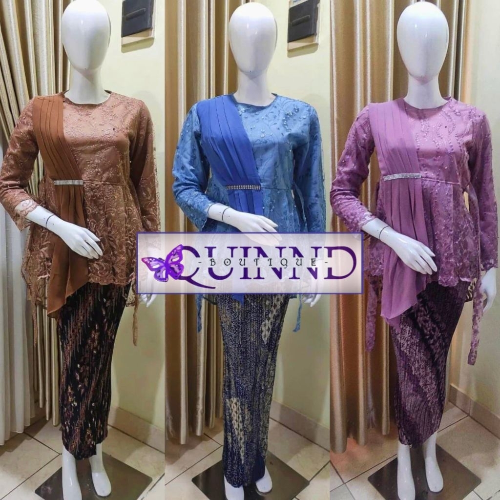 Jual (GRATIS ONGKIR) 1 SET / ATASAN KEBAYA BLOUSE BROKAT AUREL PITA ...