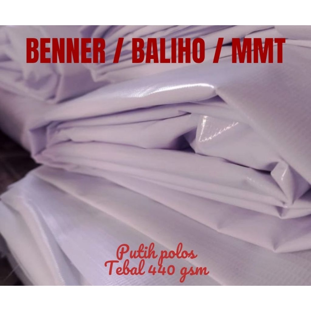 Jual spanduk polos/banner/mmt kondisi baru ukuran 3x6 | Shopee Indonesia