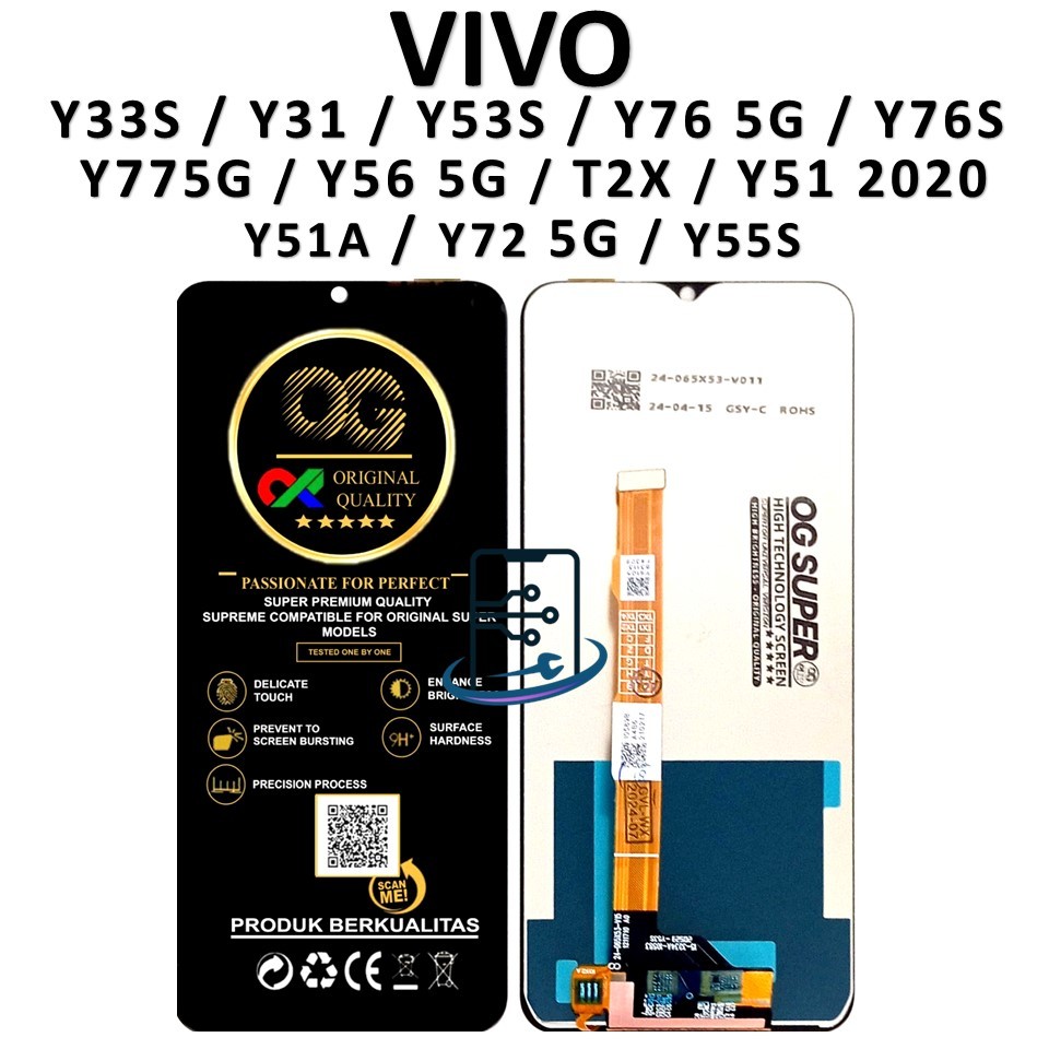 Jual LCD TOUCHSCREEN VIVO Y33S/Y31/Y53S/Y76 5G/Y76S/Y72 5G/Y55S/Y77 5G/Y56 5G/T2X/Y51 2020/Y51A ...