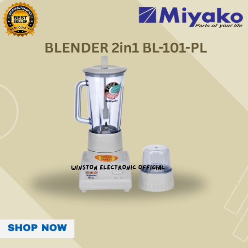 Jual Miyako Blender BL 101PL 1 Liter Plastik/BL101PL/BL101 PL/BL-101PL ...