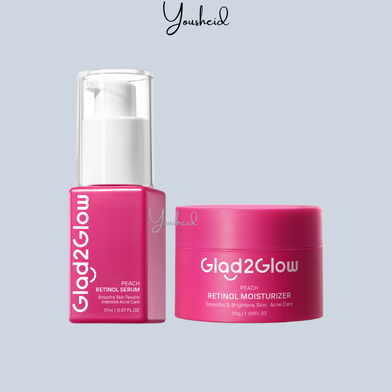 Jual GLAD2GLOW Peach Retinol Moisturizer / Peach Retinol Serum G2G ...