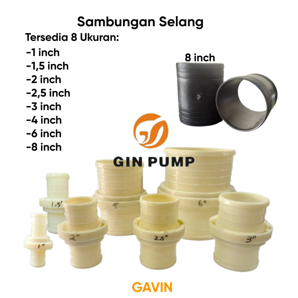 Jual Sambungan selang air plastik,Selang sunny hose, 1"; 1,5"; 2"; 2,5 ...