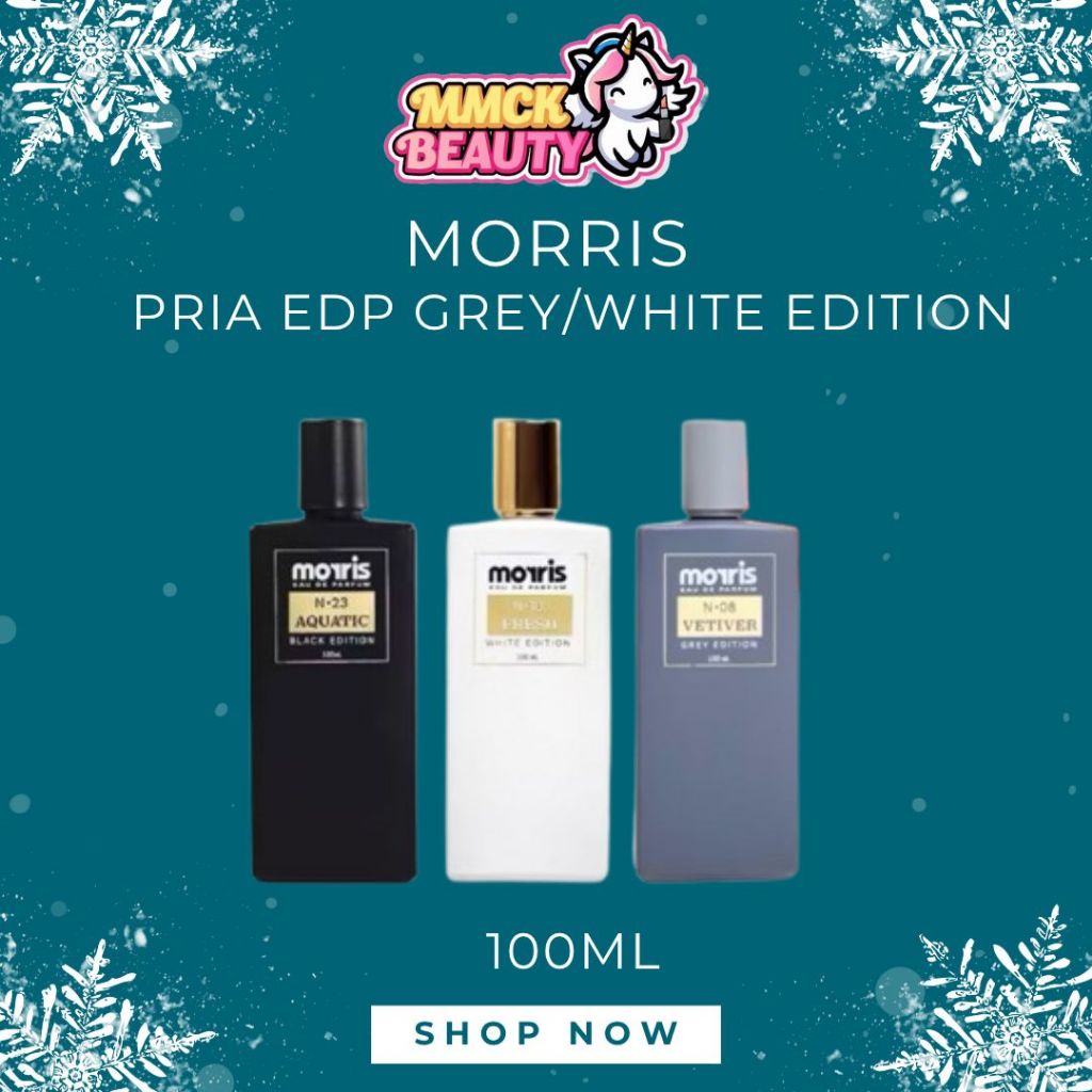 Jual Morris EDP Grey Edition / White edition 100ml | Shopee Indonesia