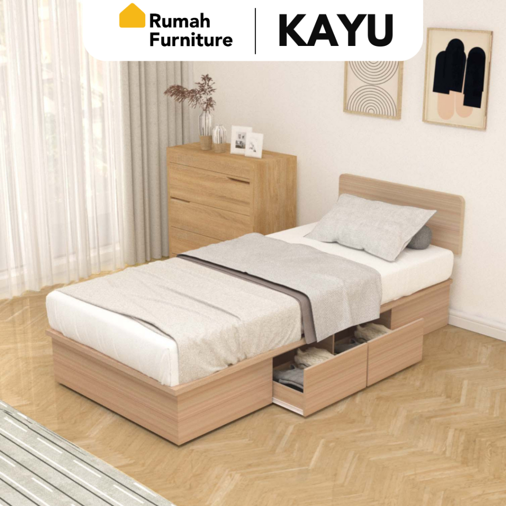 Jual IOWA Ranjang Dipan Kayu Rangka Tempat Tidur Divan Putih Modern ...