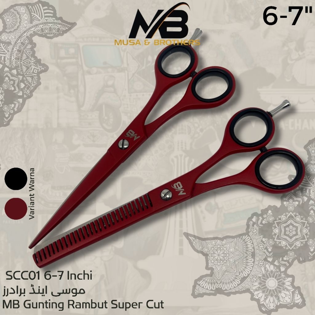 Jual [Made in PAKISTAN ] Professional barber scissors, Gunting rambut ...