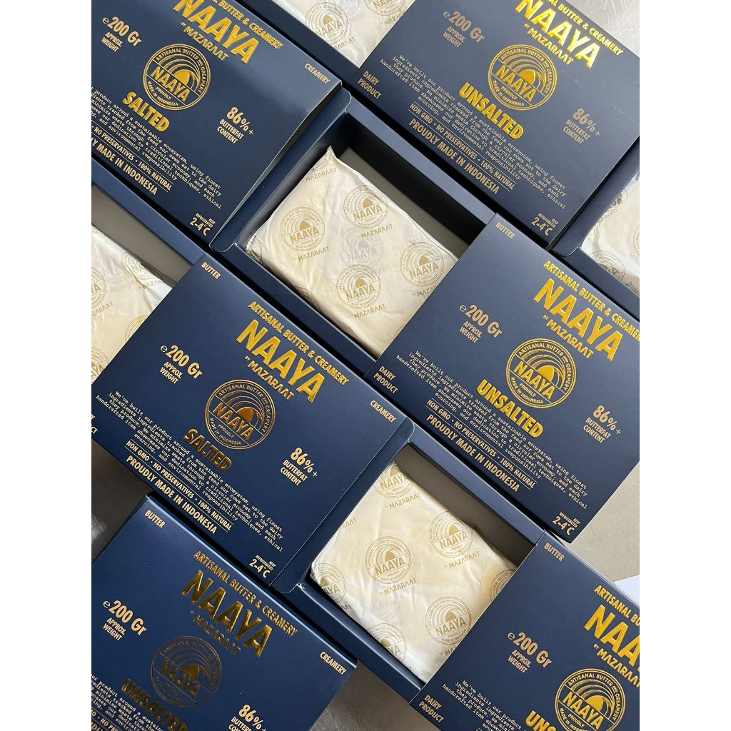 Jual NAAYA Artisan Butter Unsalted and Salted 200Gr | Shopee Indonesia