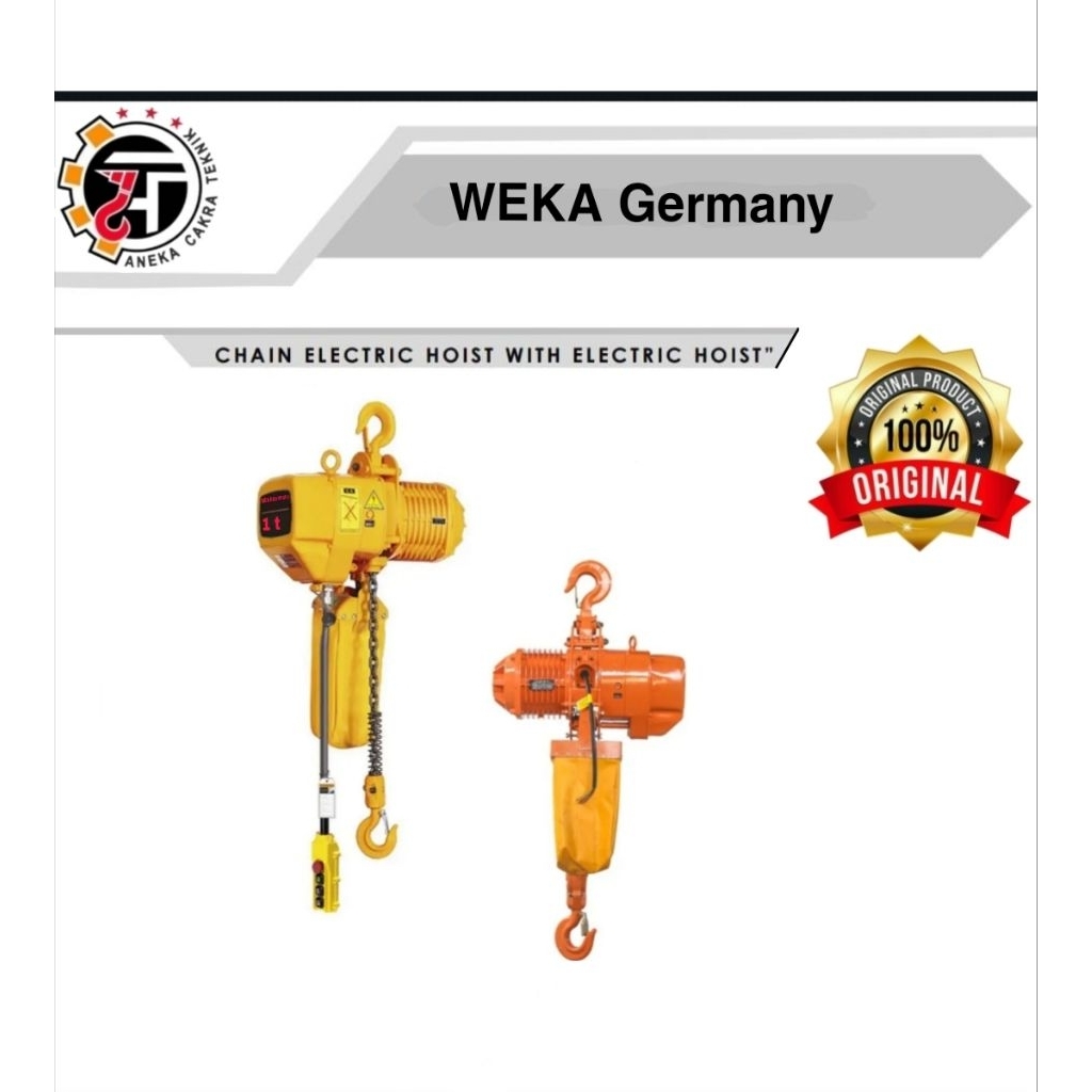 Jual Electric Chain Hoist 3 Ton x 6 Meter 1jalur 380V(3Phase)Weka ...
