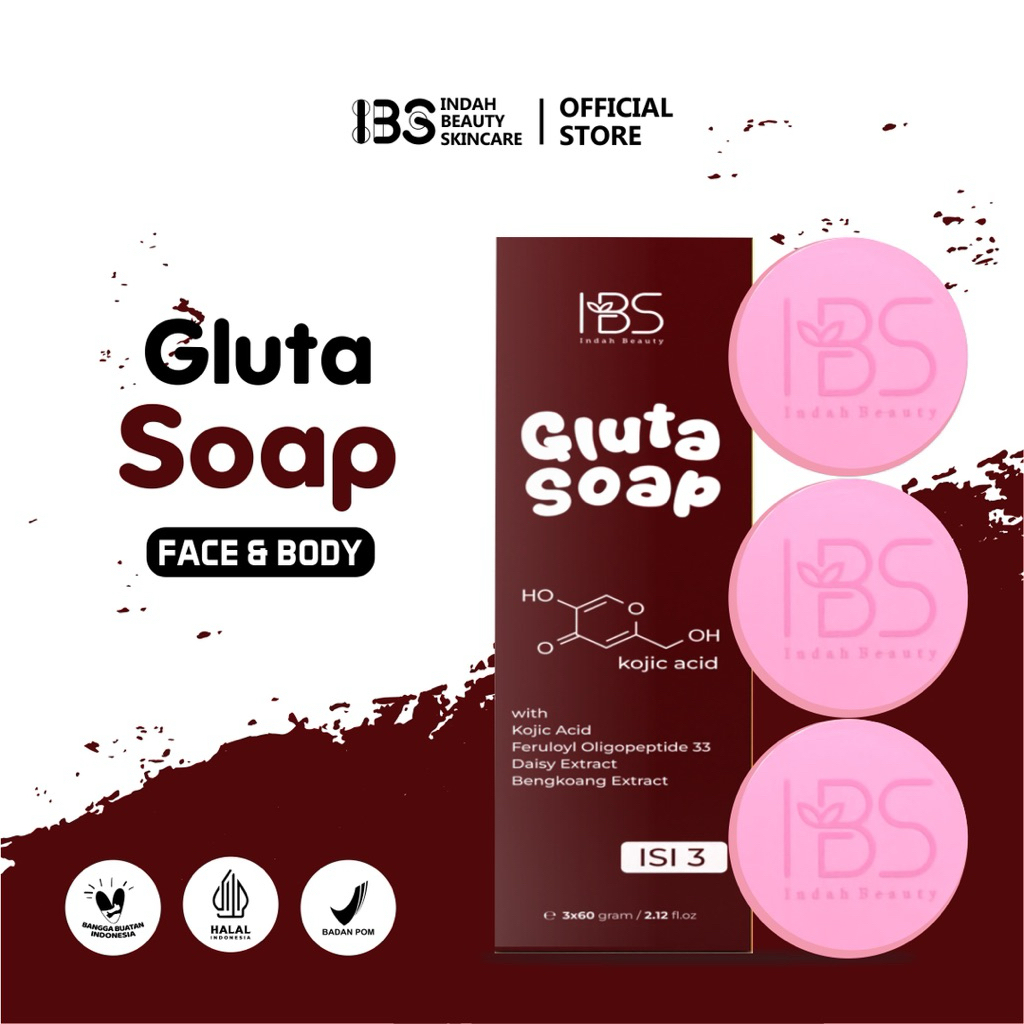 Jual Gluta Soap Sabun pencerah wajah & badan ( isi 3 New Pink ...