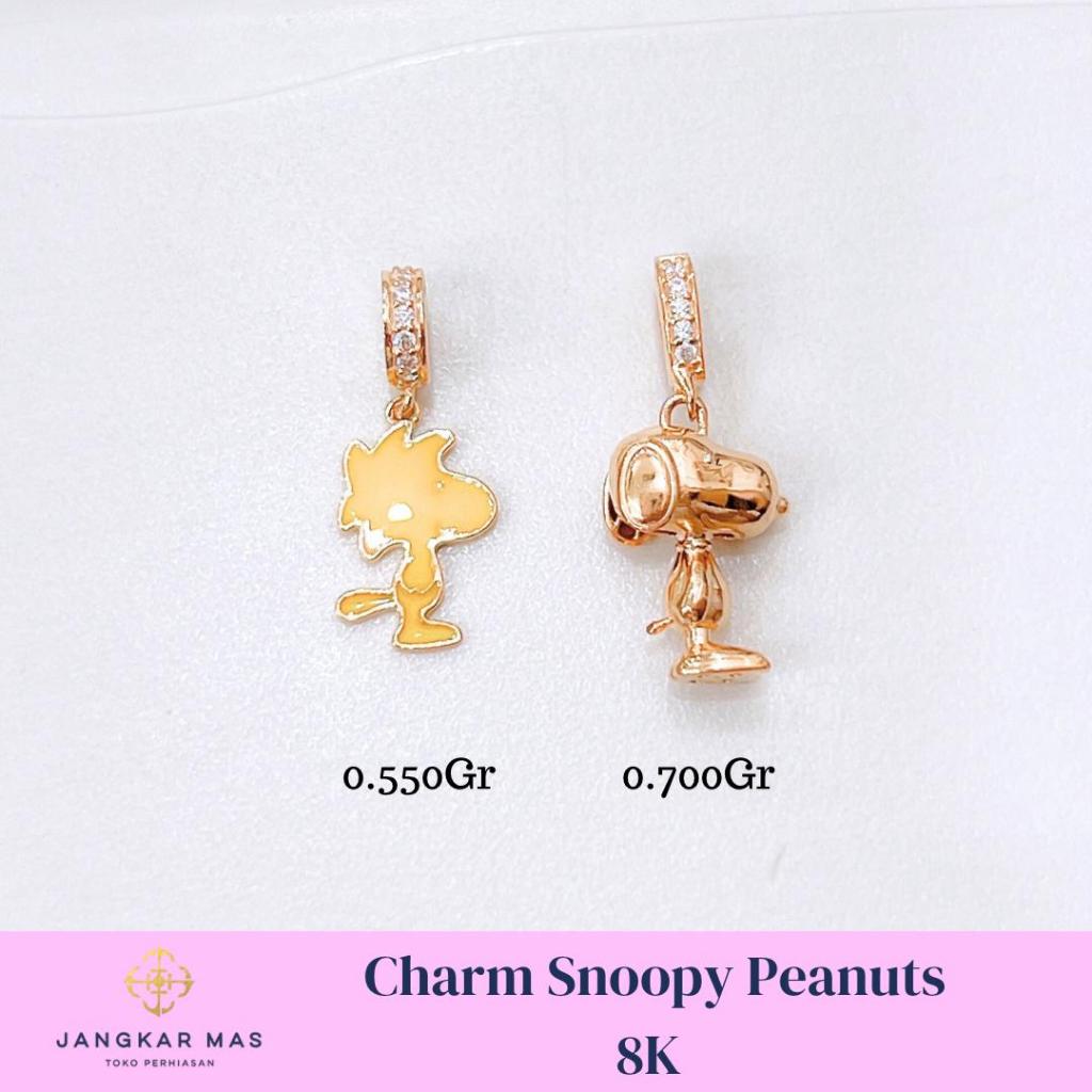 Jual CHARM EMAS PANDORA SNOOPY PEANUTS 8K | Shopee Indonesia
