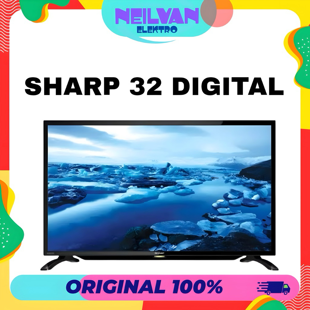 Jual TV sharp 32 inch digital tv led sharp digital 32" baru garansi ...