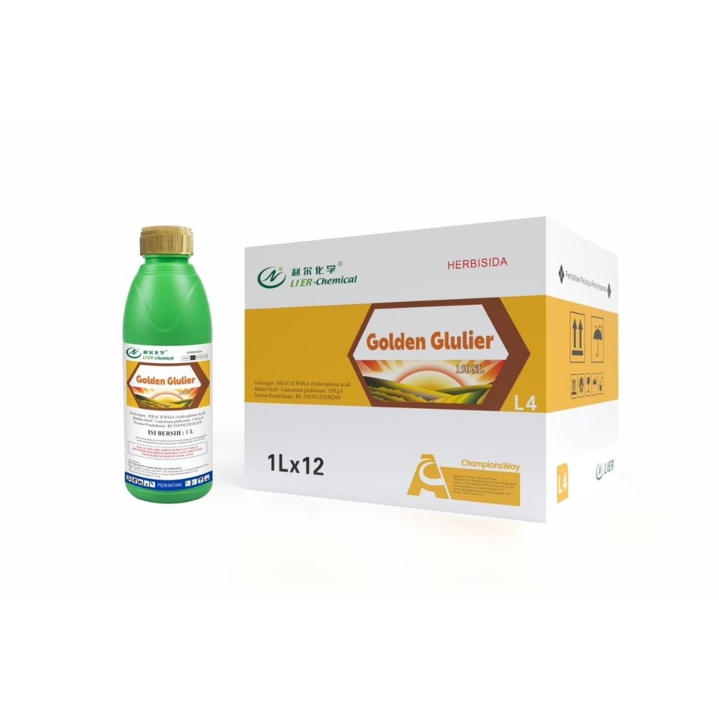 Jual GOLDEN GLULIER 150 SL (L- AMMONIUM GLUFOSINAT) HERBISIDA SPESIALIS ...
