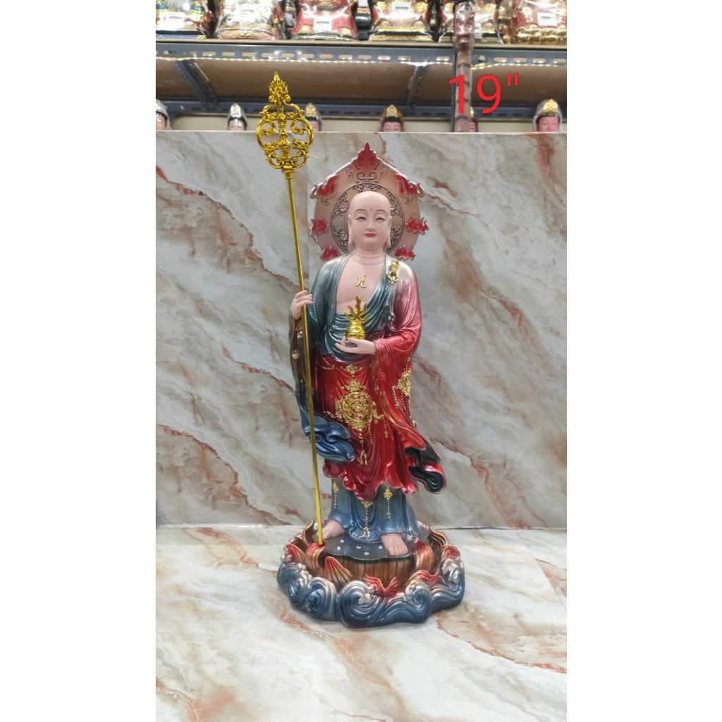Jual patung ti can wang / ti cang wang / kistigarbha - merah - berdiri ...