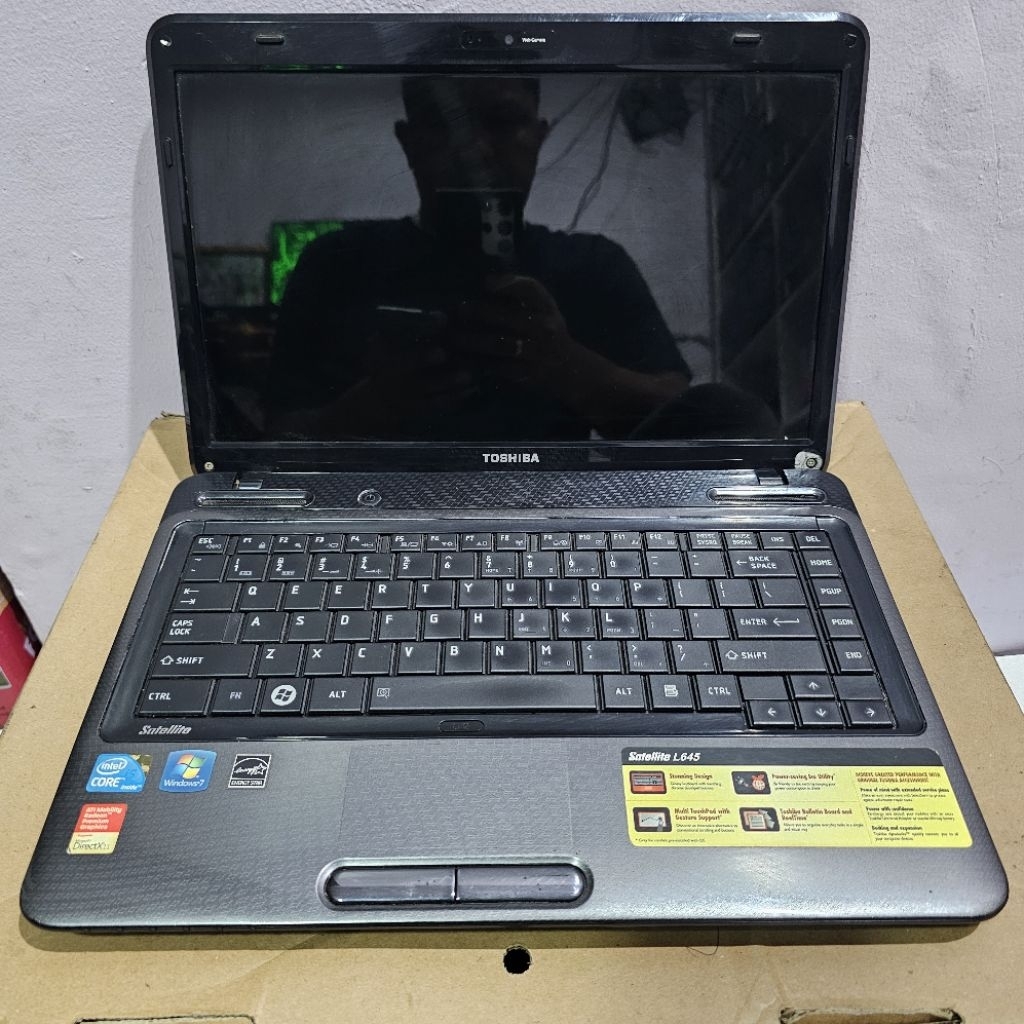 Jual LAPTOP TOSHIBA SATELLITE L645 CORE I3 530M RAM 4GB SSD 128GB WIFI ...