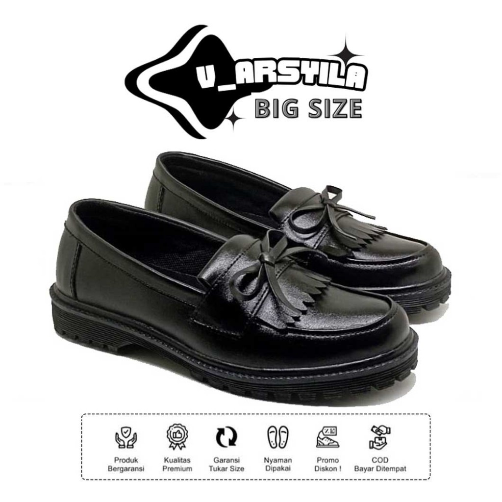 Jual ARSYILA Big Size - No 40 41 42 43 44 45 / Sepatu Loafers Pantofel ...