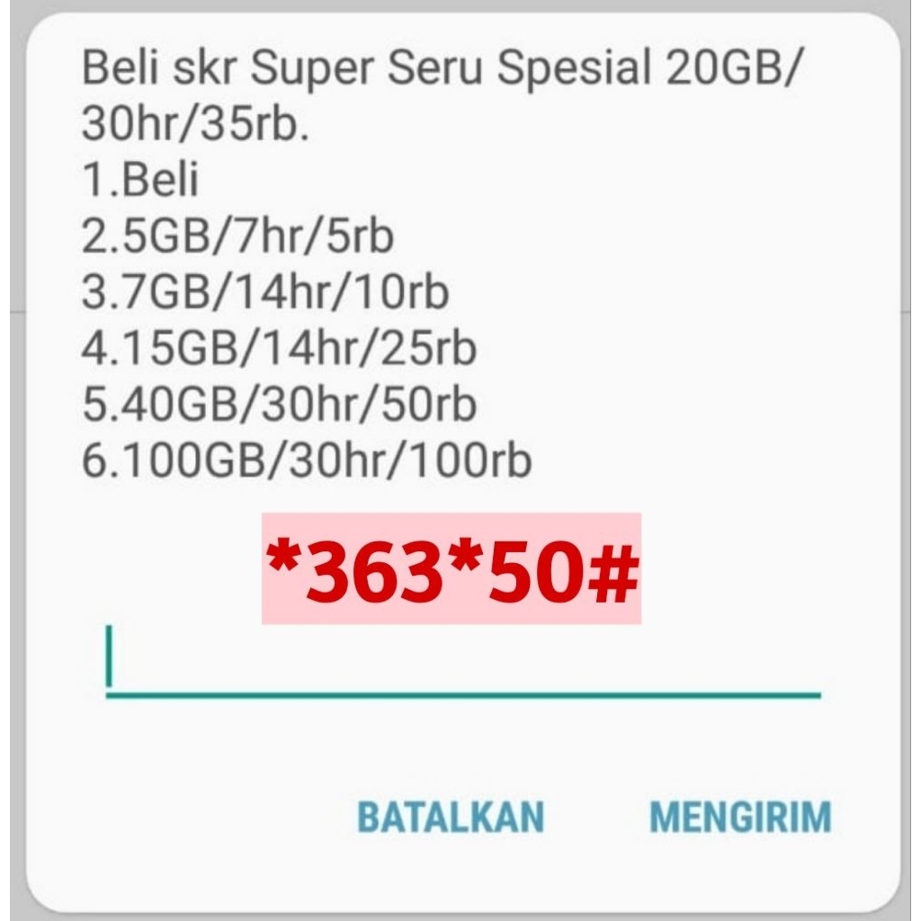 Jual Perdana Internet Telkomsel *363*50# | Shopee Indonesia