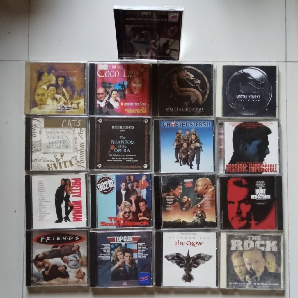 Jual CD Music Original Soundtrack From Famous Movies English Used ...