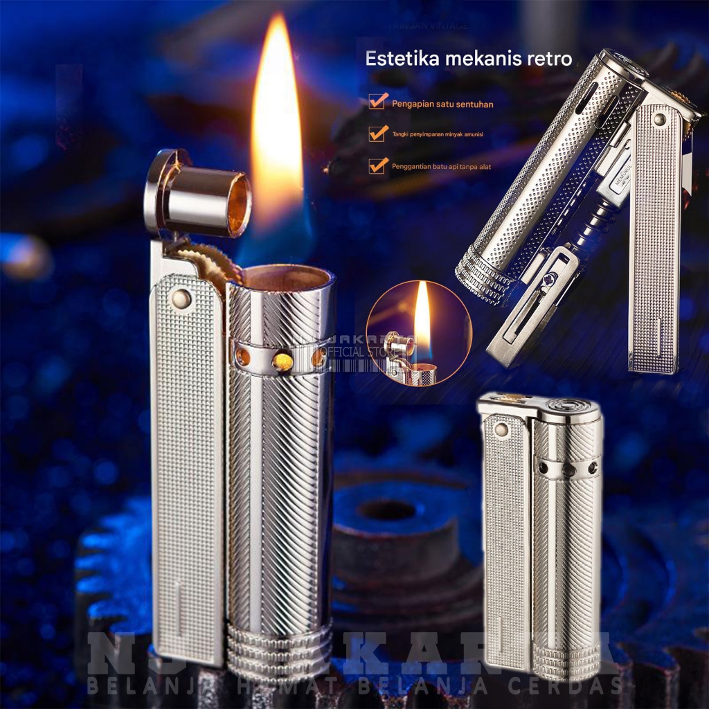 Jual Mancis Korek Api Jadul roda Api Sumbu Minyak Model Vintage Mirip ...