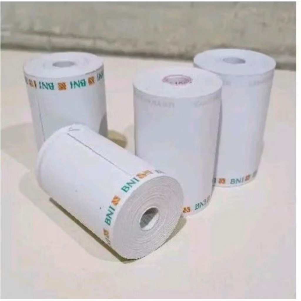 Jual Kertas print struk Thermal logo BNI ukuran 57x40mm isi 10 roll ...