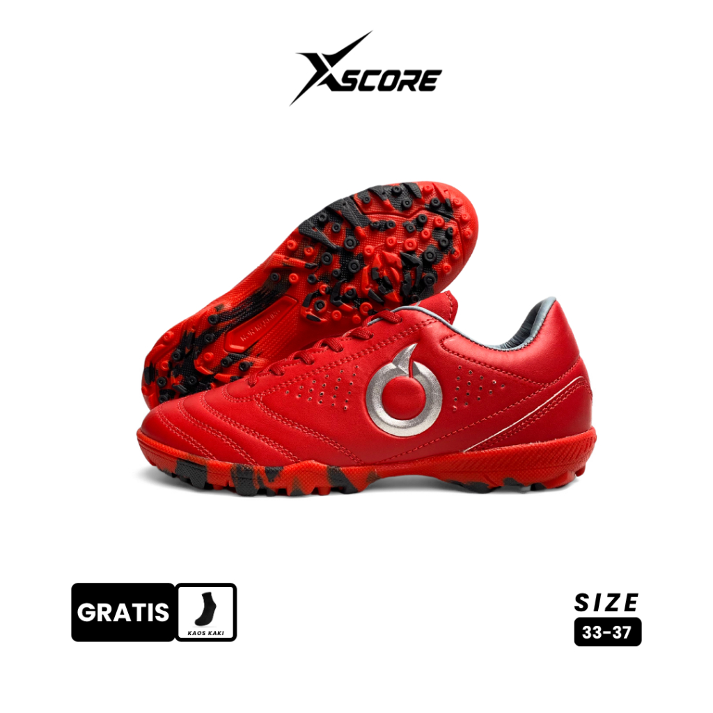 Jual XSCORE - Sepatu Futsal Anak Ortuseight Junior Merah Premium Quality Sepatu Olahraga Anak ...