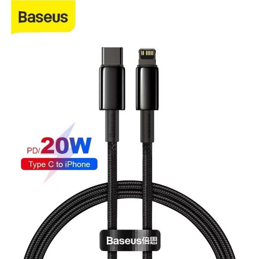 Jual BASEUS Kabel Data iPhone 12 Type C to Lightning Fast Charging PD ...