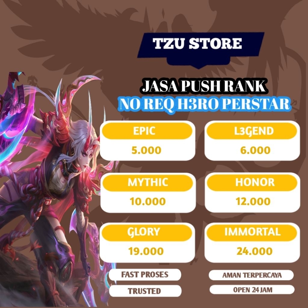 Jual PUSH RANK KENAIKAN BINTANG | Shopee Indonesia