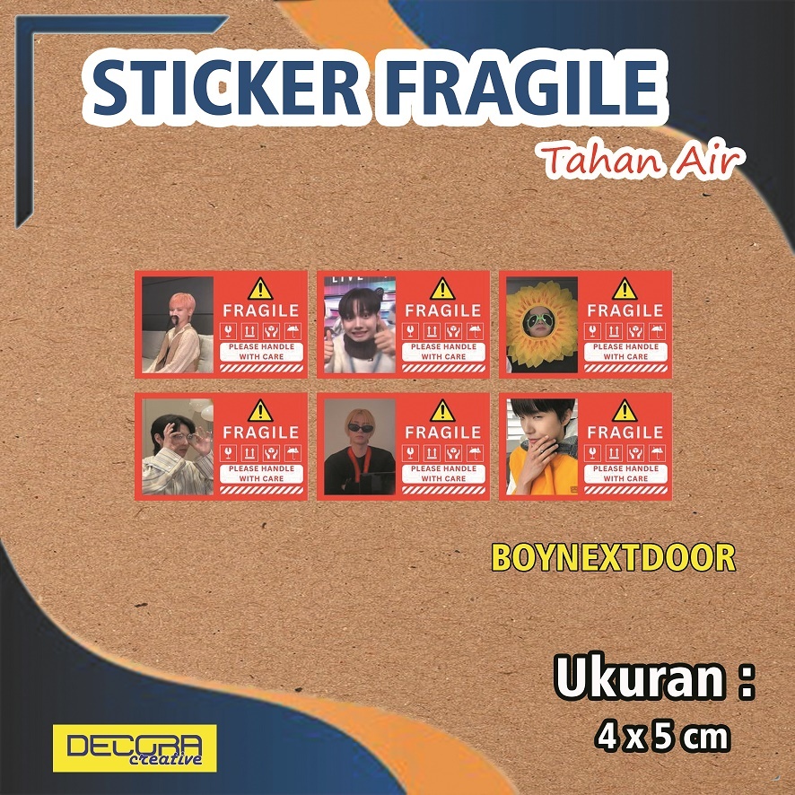 Jual (100 PCS) STICKER FRAGILE K-POP | STICKER PECAH BELAH K-POP ...