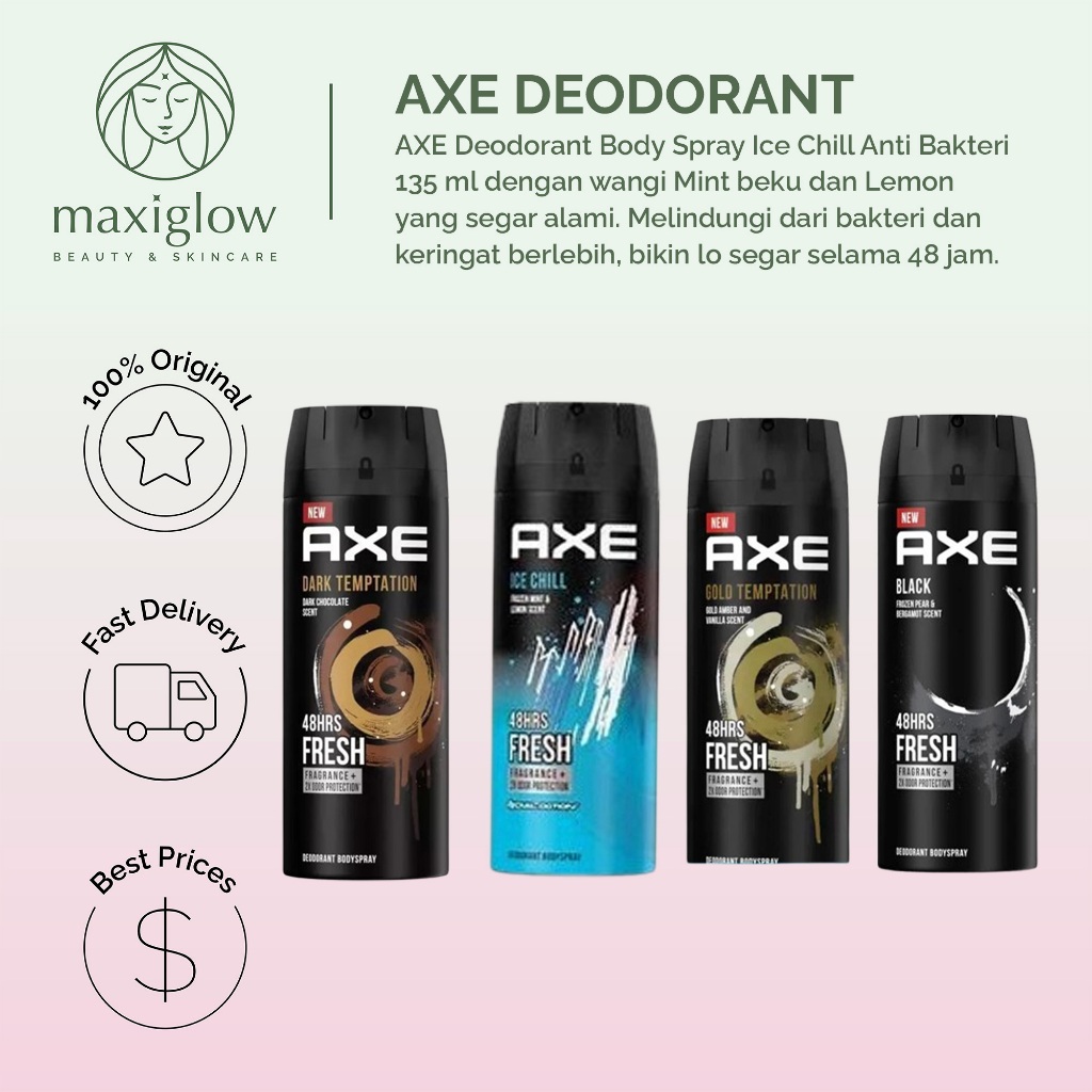 Jual AXE Deodorant Spray 135ml – Body Spray Pria Wangi Kuat dan Tahan ...