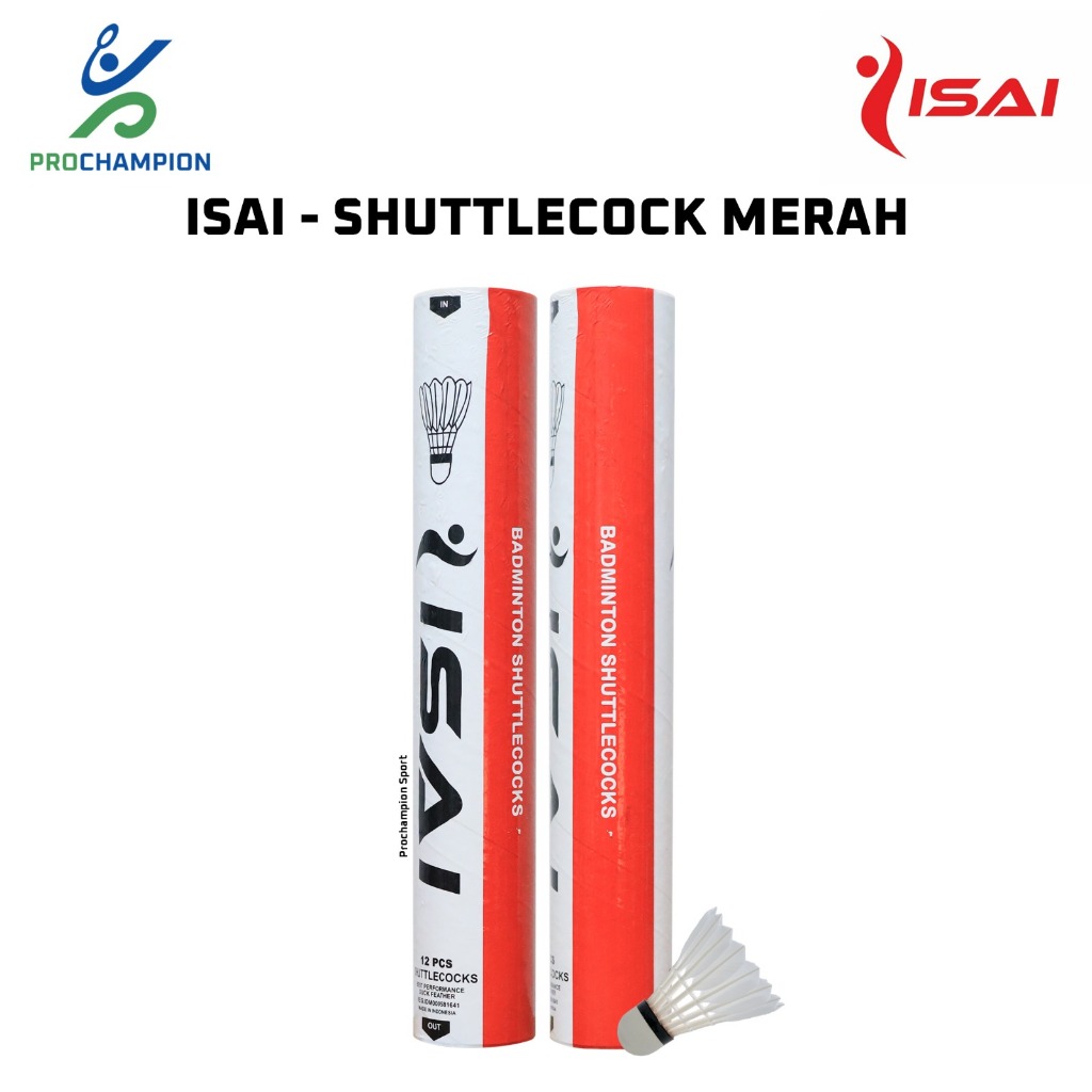 Jual NEW!!! Shuttlecock Cock Badminton Kok ISAI Merah | Shopee Indonesia