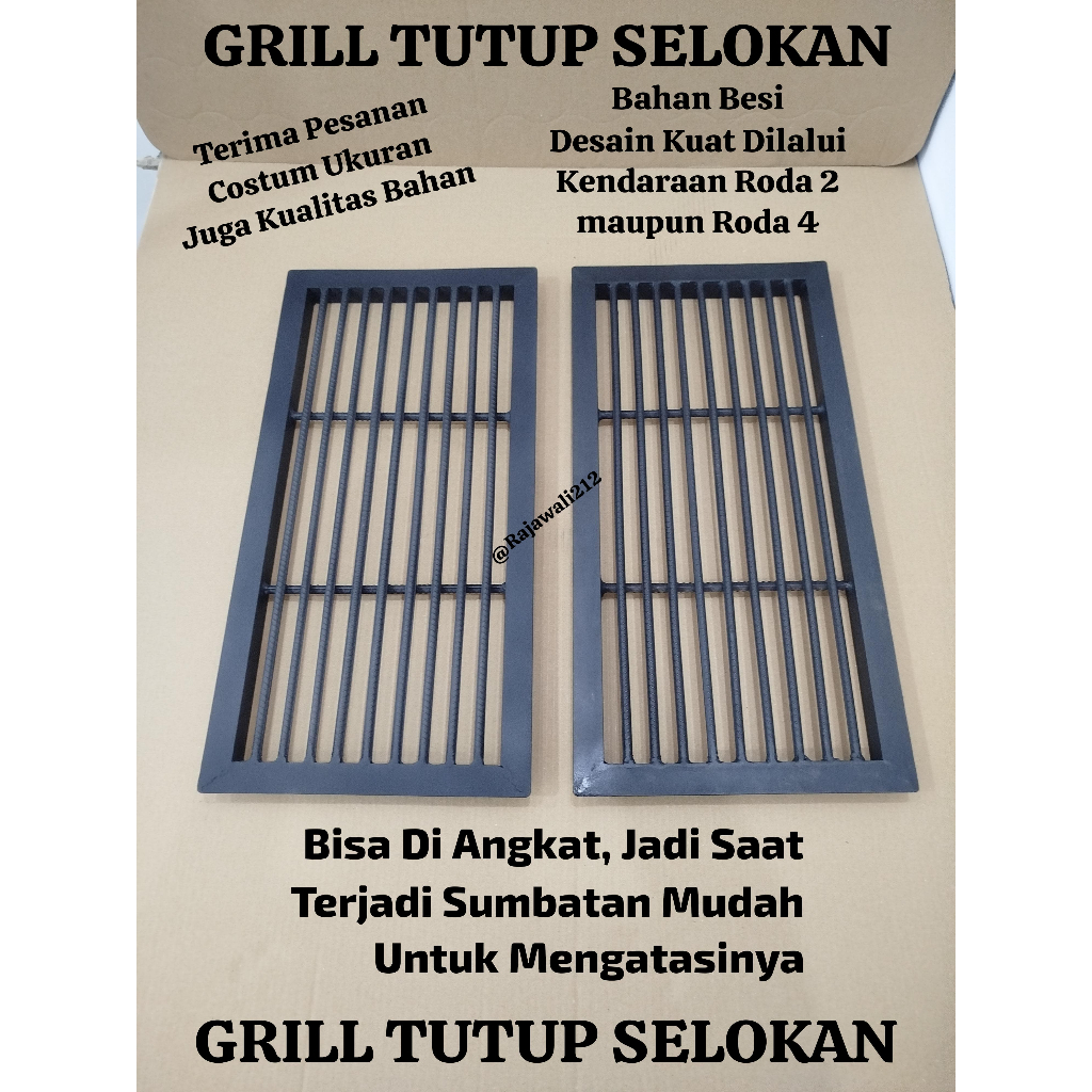 Jual Tutup Selokan / Tutup Got Besi Tahan Lindasan Kendaraan Ukuran ...
