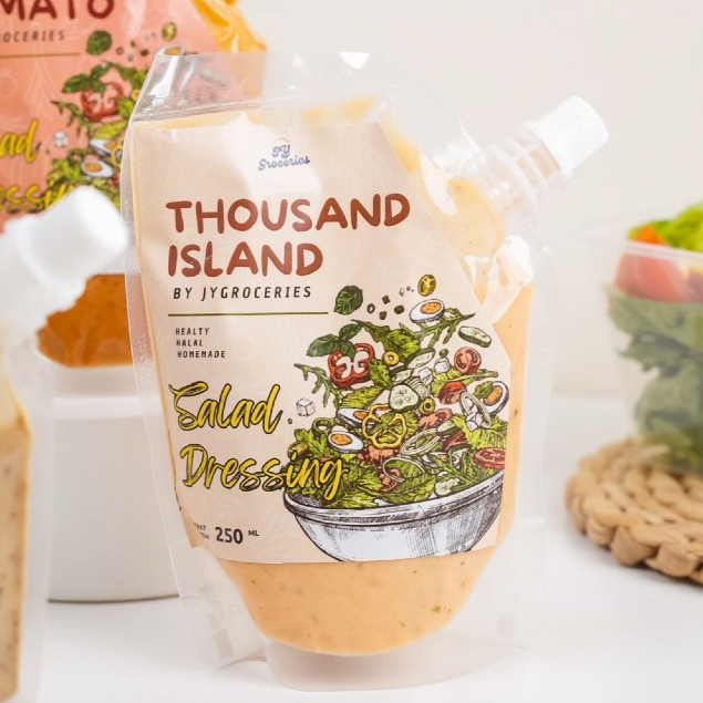 Jual Saos Saus Thousand Island Halal Sauce 250ml Salad Dressing JY ...