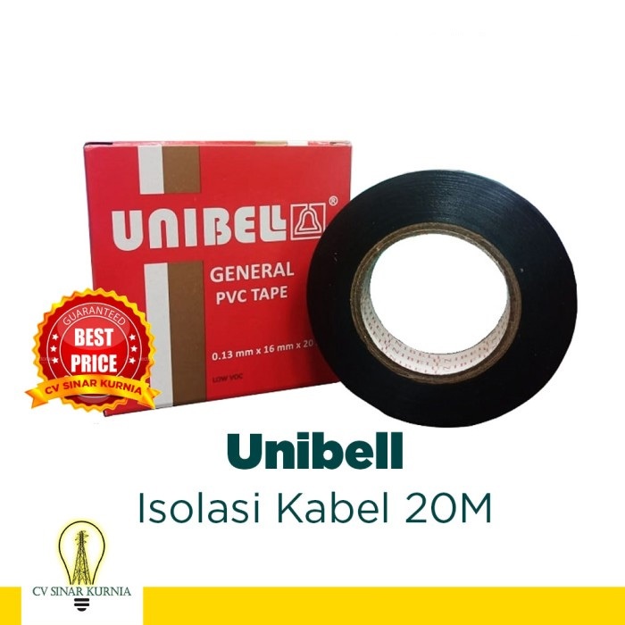 Jual Isolasi Lem Listrik Solatip Unibel Unibell Pro Selotip Lakban PVC ...