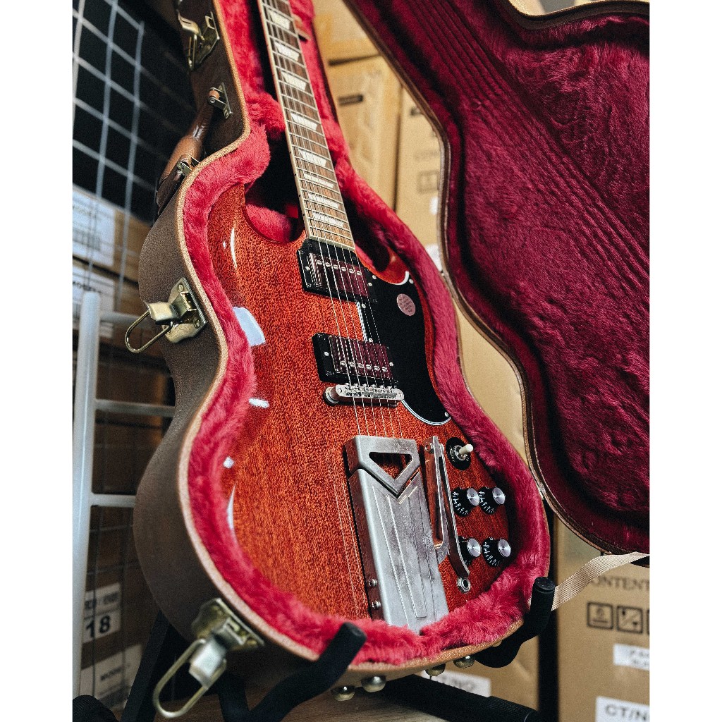 Jual Gibson SG STD 61 Sideways Vibrola+Hardcase Second/Bekas | Shopee ...