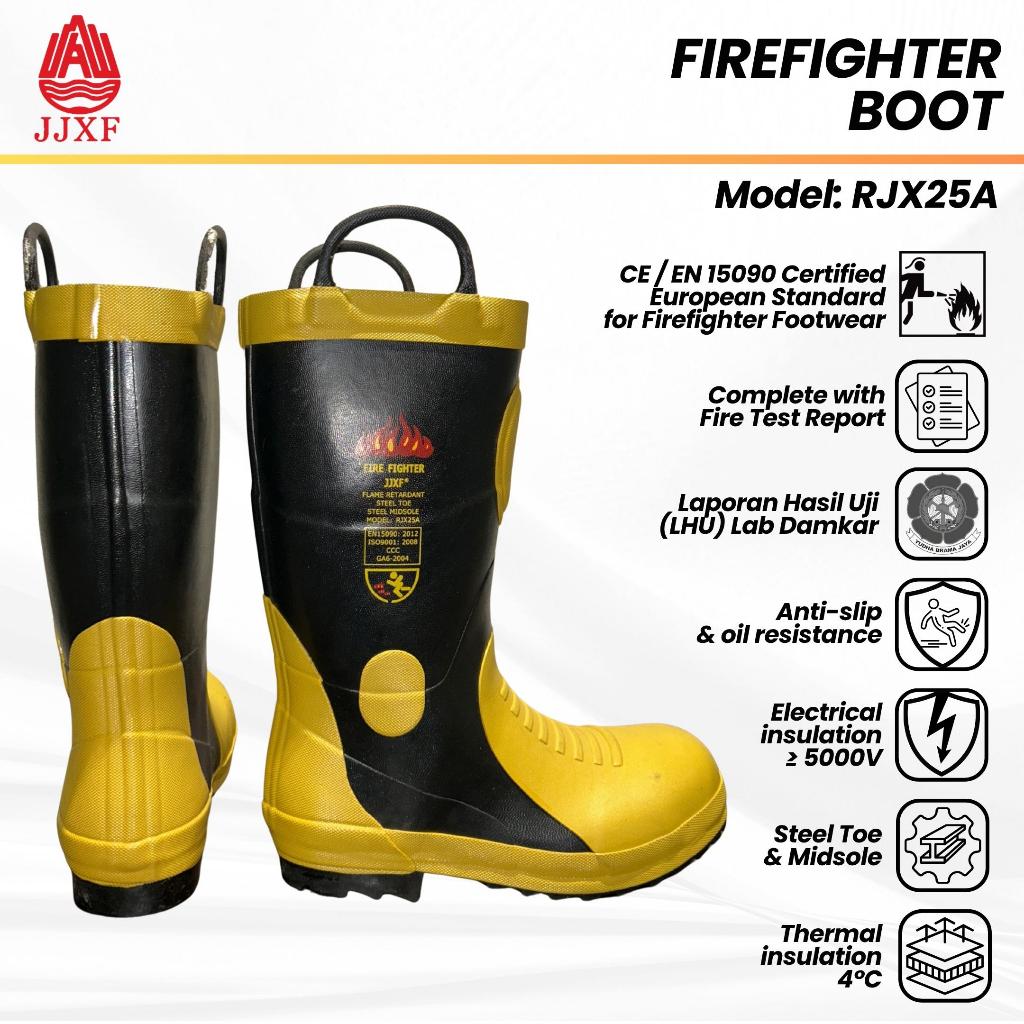 Jual Sepatu Pemadam Kebakaran JJXF RJX25A – Firefighter Safety Boots ...