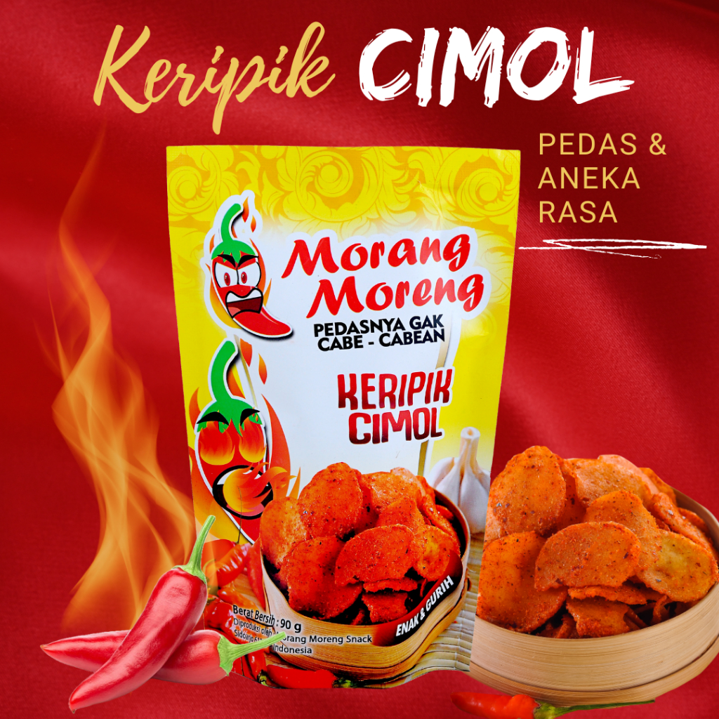 Jual Keripik Cireng Pedas Viral Morang Moreng - Cimol Kering / Moring ...