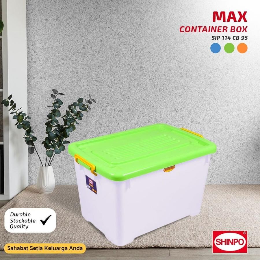 Jual Container Box 95 Liter Max SIP1144 Shinpo / Kotak Box Penyimpanan ...
