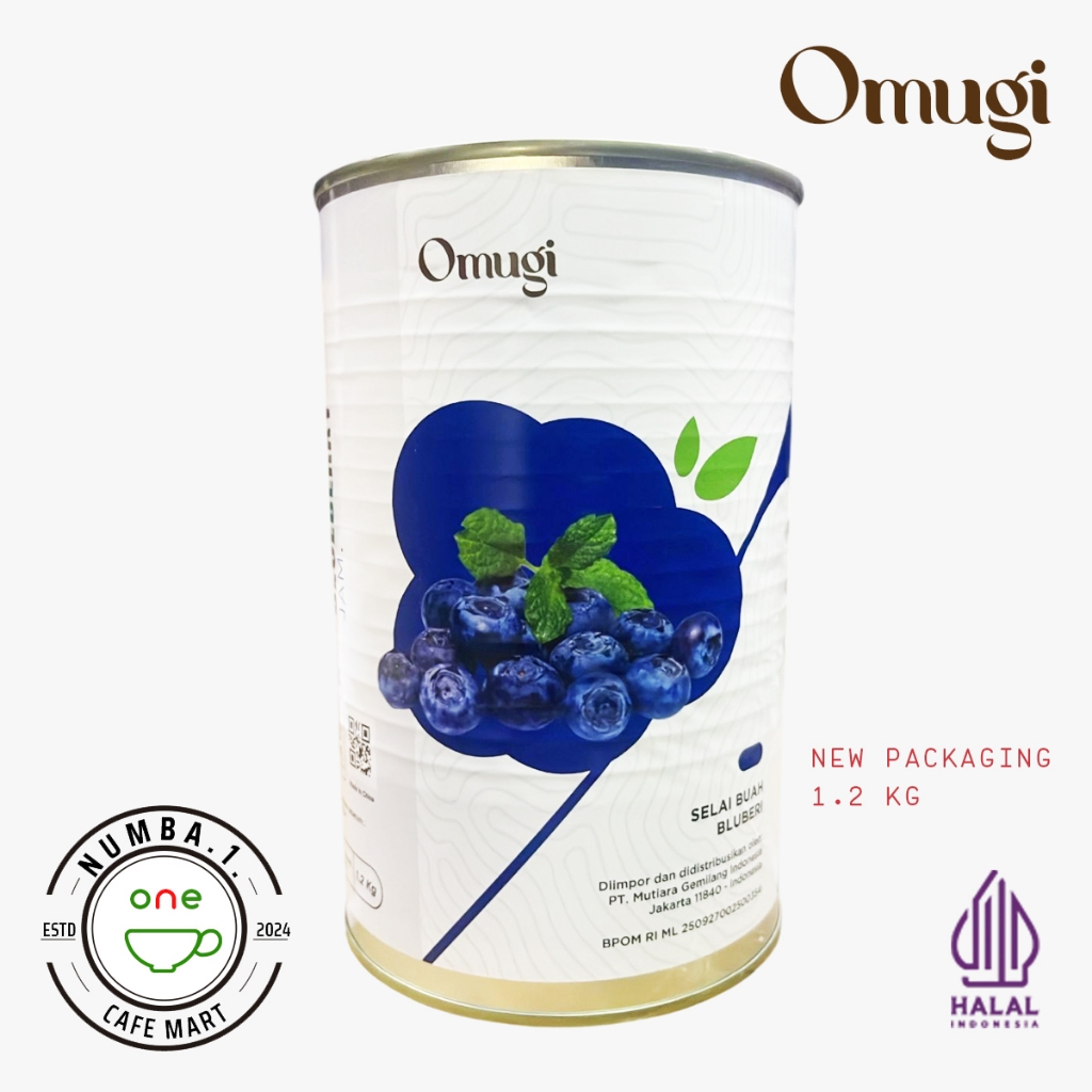 Jual 1.2 kg Omugi Blueberry Jam (topping minuman bluberi) NEW | Shopee ...