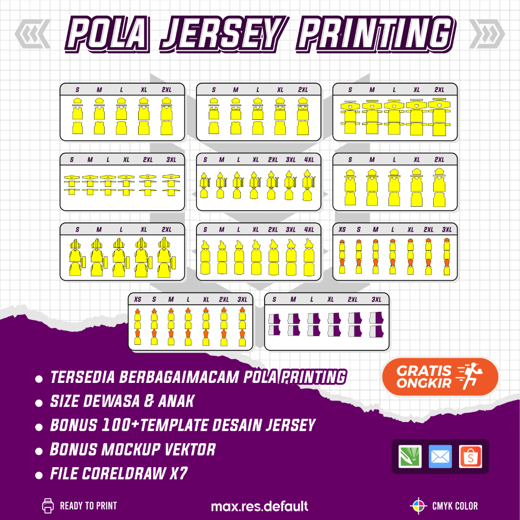 Jual Pola jersey custom | Shopee Indonesia