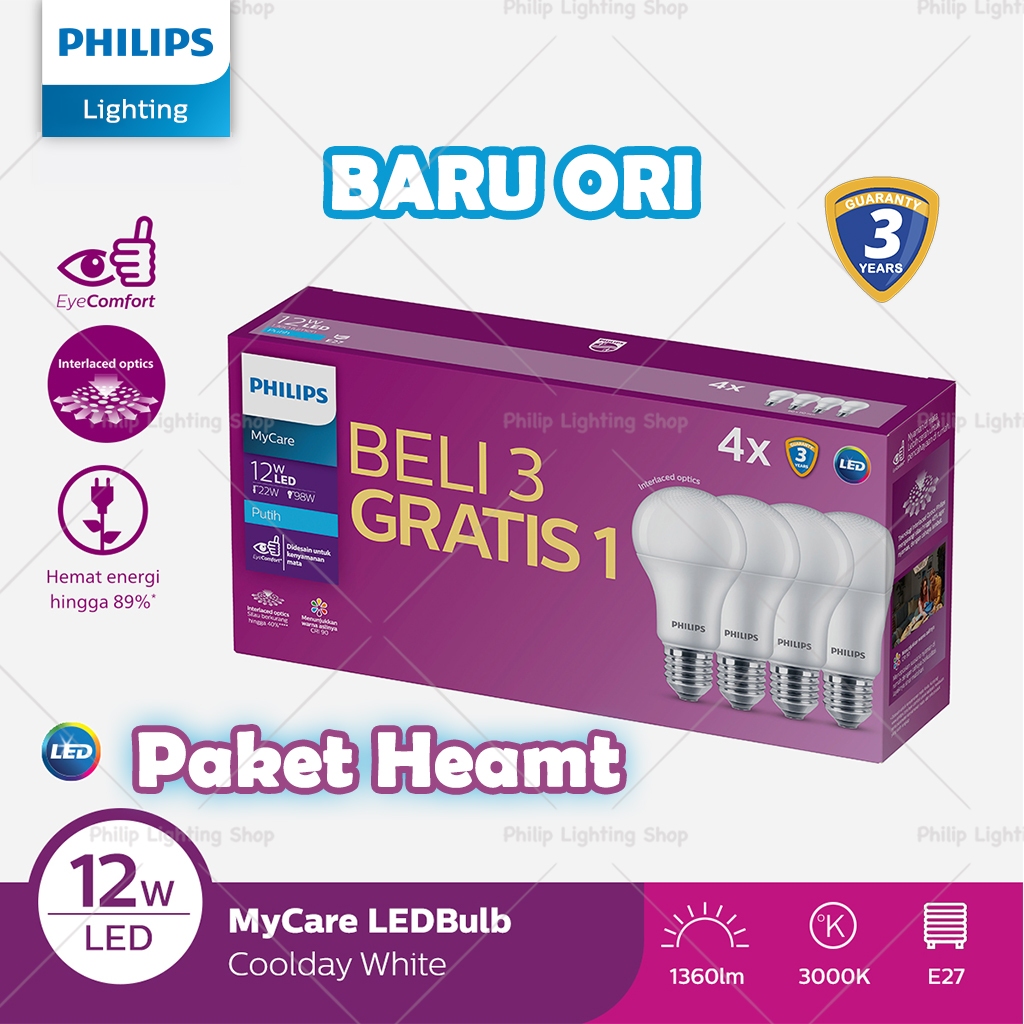 Jual Lampu Philips LED 12w / Lampu LED Philips- Philips Multipack Lampu ...