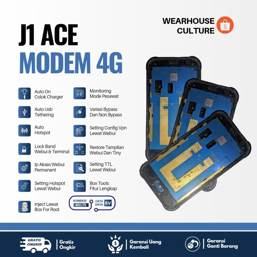 Jual MODEM HP SAMSUNG J1ACE J111F 4G LTE AUTO ON TOOLS CONTROL LENGKAP ...