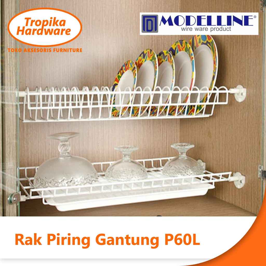 Jual MODELLINE - Rak Piring Gantung P60L | Rak Piring Gelas Gantung ...