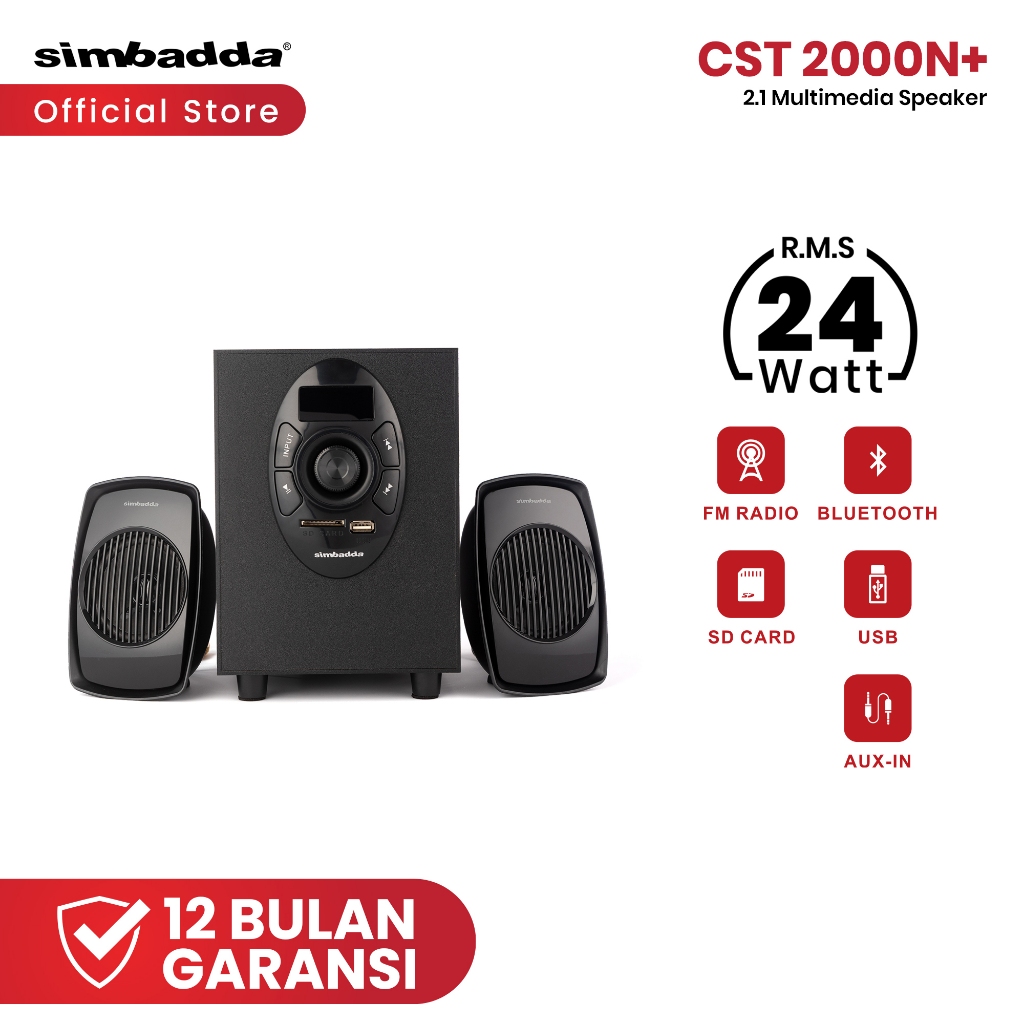 Jual Simbadda CST 2000N+ – Bluetooth 2.1 Multimedia Speaker with Bass ...