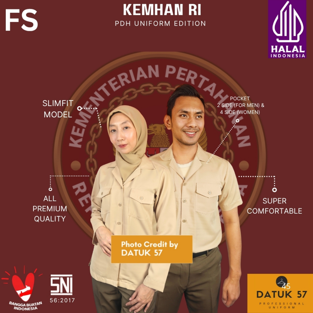 Jual [FULL SET] Original Premium by Datuk 57 : Seragam Kemeja Celana ...