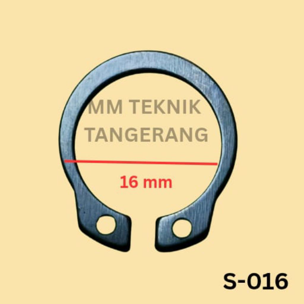 Jual Snapring S16 Snap ring Circlip External Retaining Tipe S 16 ...